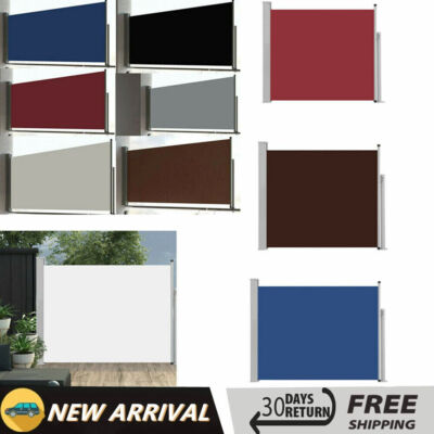 Retractable Side Awning Deck Windbreaker Garden Patio Sun Shade Privacy ...