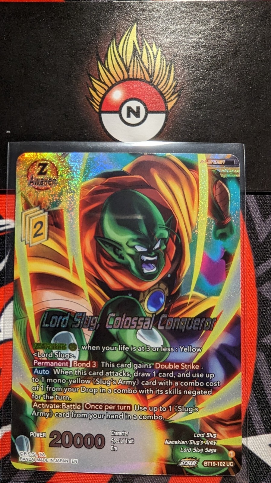 BT19-102 Lord Slug, Colossal Conqueror FOIL Leader Dragon Ball Super ...