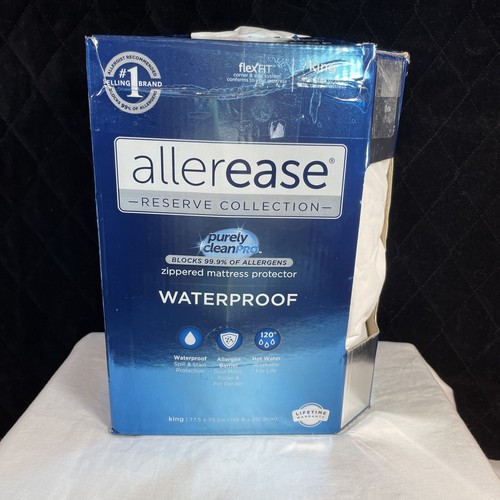 ALLEREASE ZIPPERED MATTRESS PROTECTOR, KING SIZE, NEW, flexFIT, 22415027168| eBay