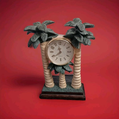 Palm Tree Clock Battery Operated | eBay
