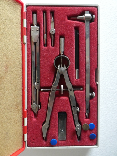 VINTAGE GERMAN MADE ARCUS 115T TECHNICAL DRAWING INSTRUMENTS IN CASE ...