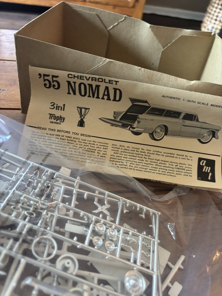 AMT 55 Chevy Nomad customizing Model Kit 1/25 Scale 2755 200 Partial ...