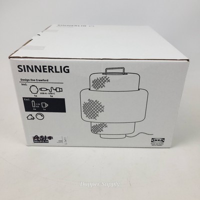 Ikea SINNERLIG LED Table Lamp Natural Bamboo/Handmade Dimmable 11 x 9 ...