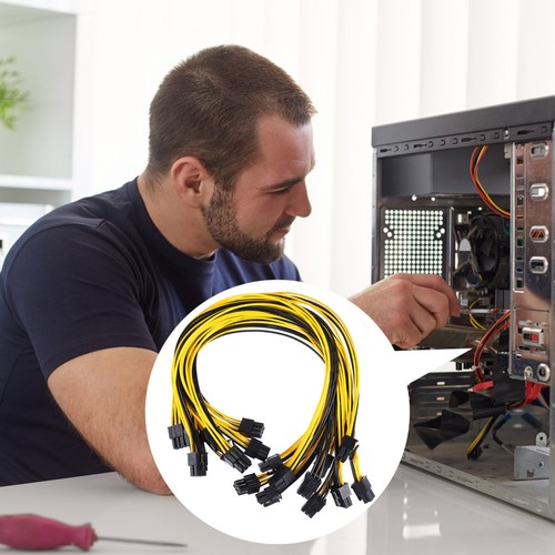 10 PCS Graphics Card Cables Pcie Connector Power Adapter Computer ...