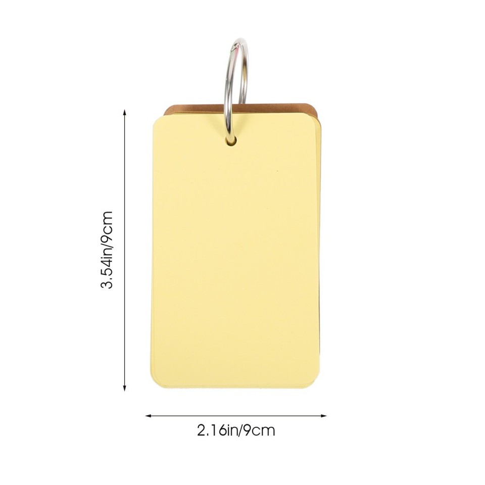 5 Pcs Kraft Paper Blank Memo Cards Portable Writing Notepads for ...