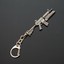 Black M16 Keychain Rifle Machine Gun Model Metal Keyring Key Ring Chain ...