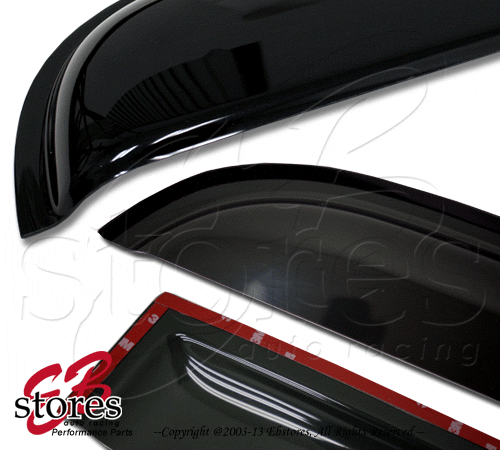 3pcs JDM Outside Mount 2mm Visor Deflector Sunroof Ford Focus 2 Door ...