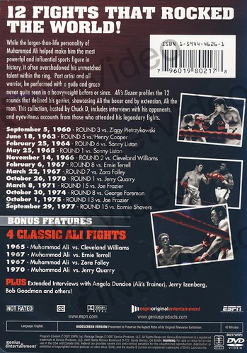 Ali's Dozen (DVD, 2007) By Muhammad Ali (ESPN Home entertainment ...