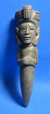 PRE COLUMBIAN AZTEC JADE FUNERARY PENDANT | eBay