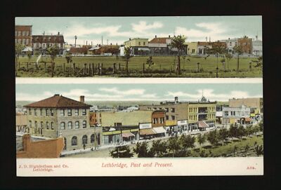 Lethbridge past and present Alberta a street with store fronts Old ...