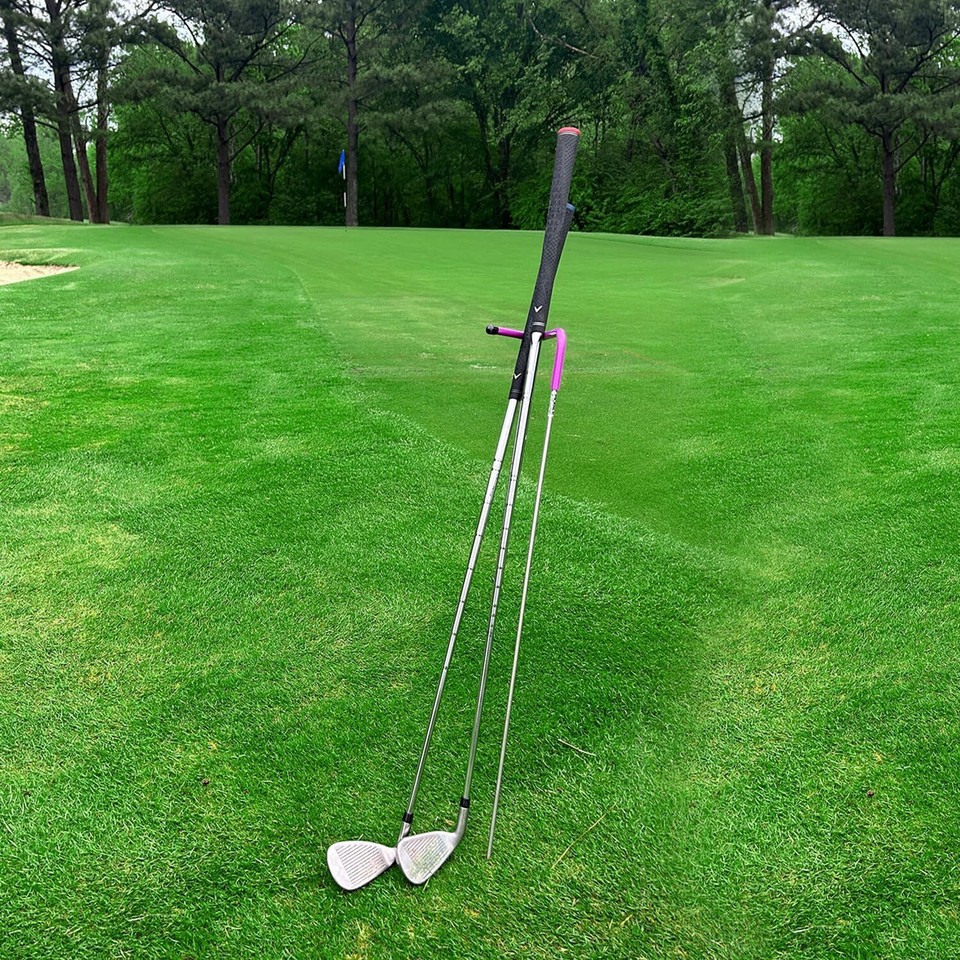Pack of 2 Portable Golf Club Holder- Steel Caddy , Golf Club Caddy Made ...
