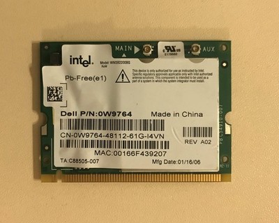 Intel Mini PCI Laptop Wireless WiFi Card WM3B2200BG | eBay