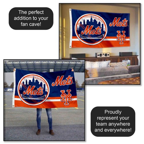 New York Mets Logo Insignia Banner Flag | eBay