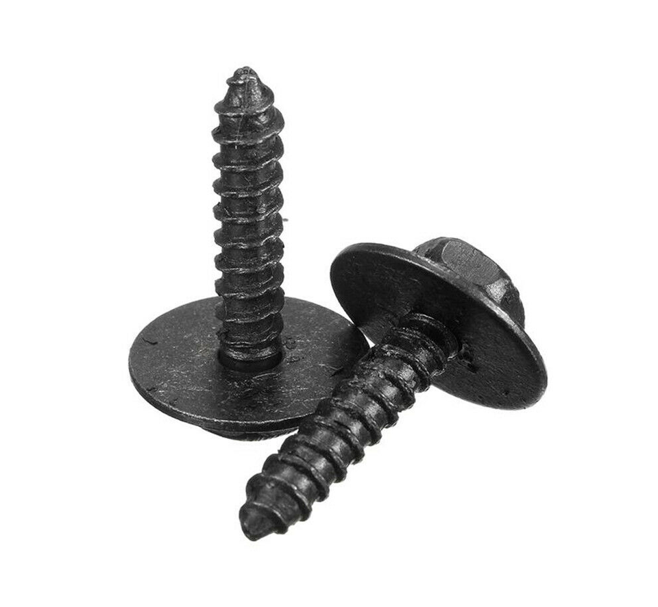 50 PCS Car Body Fender Metal Screws Bumper Moulding Retainer Clips ...