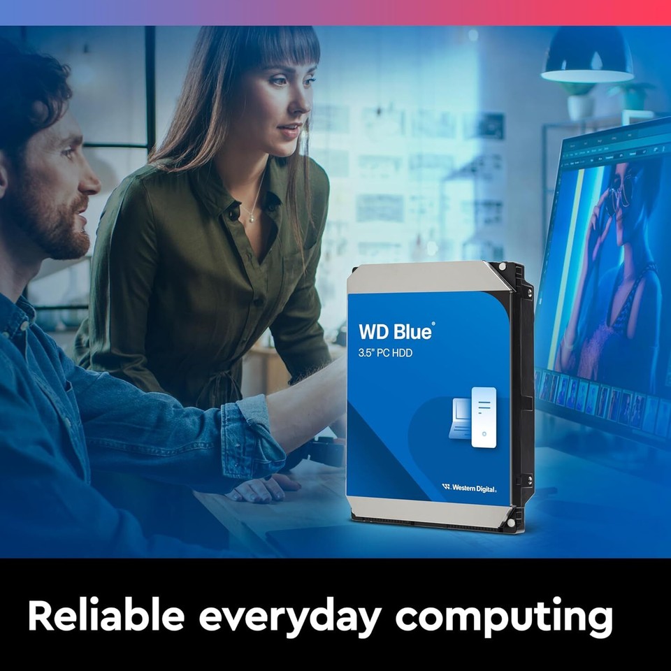 WD Blue Desktop Hard Disk Drive HDD - 5400 RPM SATA 6Gb/s 256MB Cache 3 ...