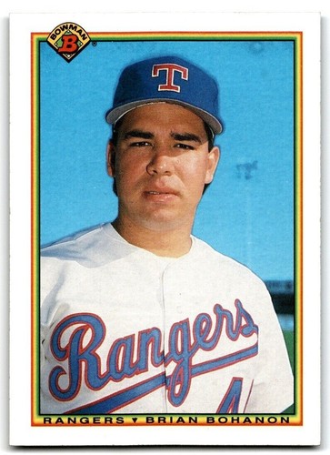 1990 Bowman Baseball Card Brian Bohanon Rookie Texas Rangers #489 | eBay