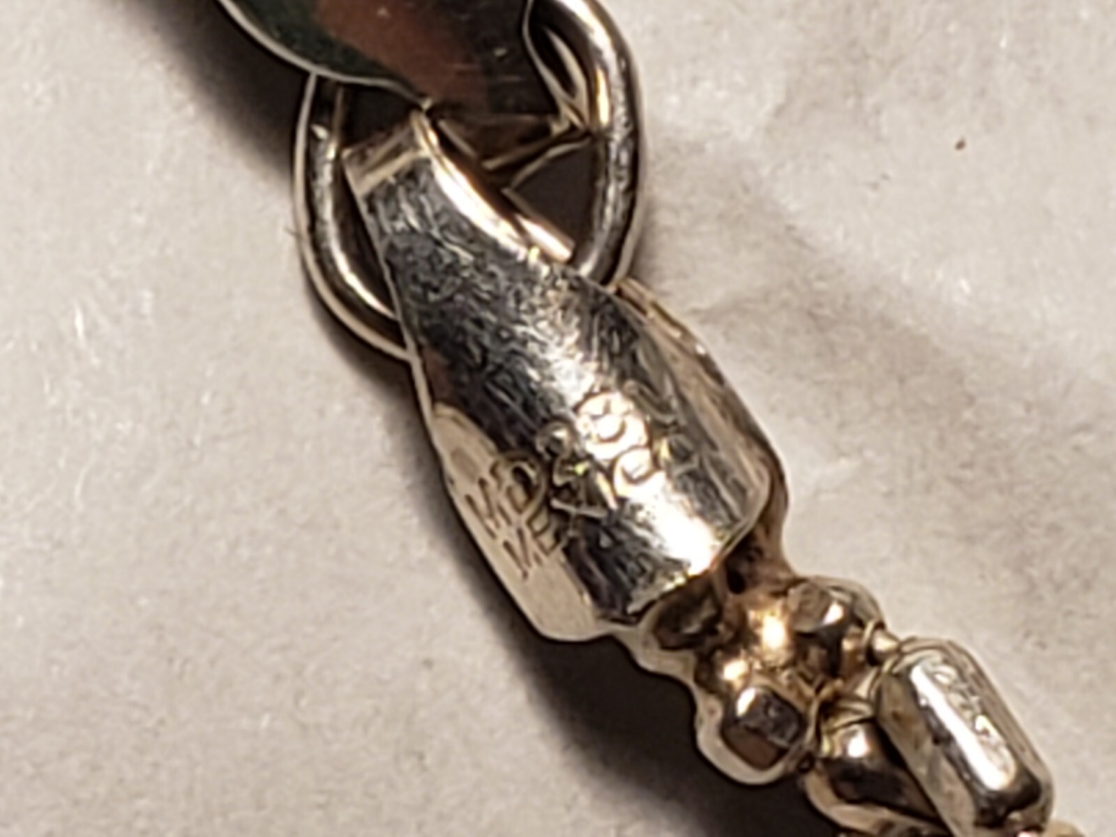 Sterling Silver 925 MD28V MEXICO Chain Necklace 22", NEEDS REPAIR, 9 ...