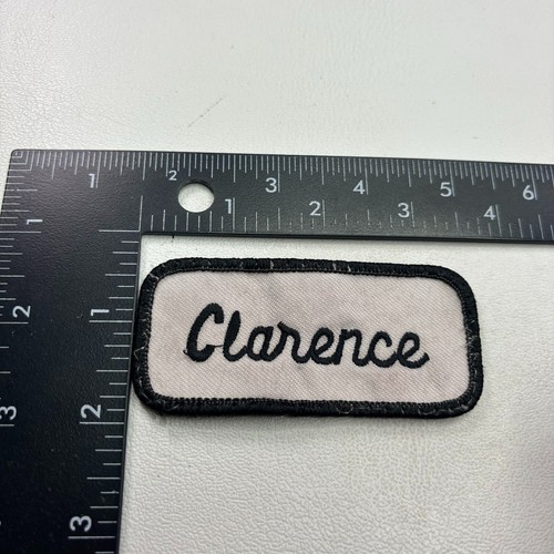 Vintage CURSIVE CLARENCE NAME Patch (Worker, Uniform, Names) 41E1 | eBay
