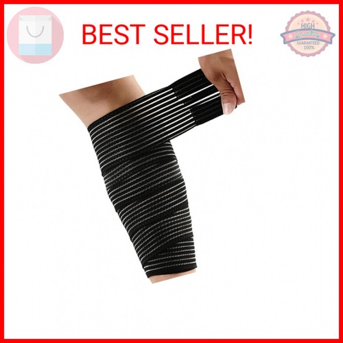 BANWMEN Elastic Lower Leg Calf Compression Support Bandage Sleeve Wrap ...