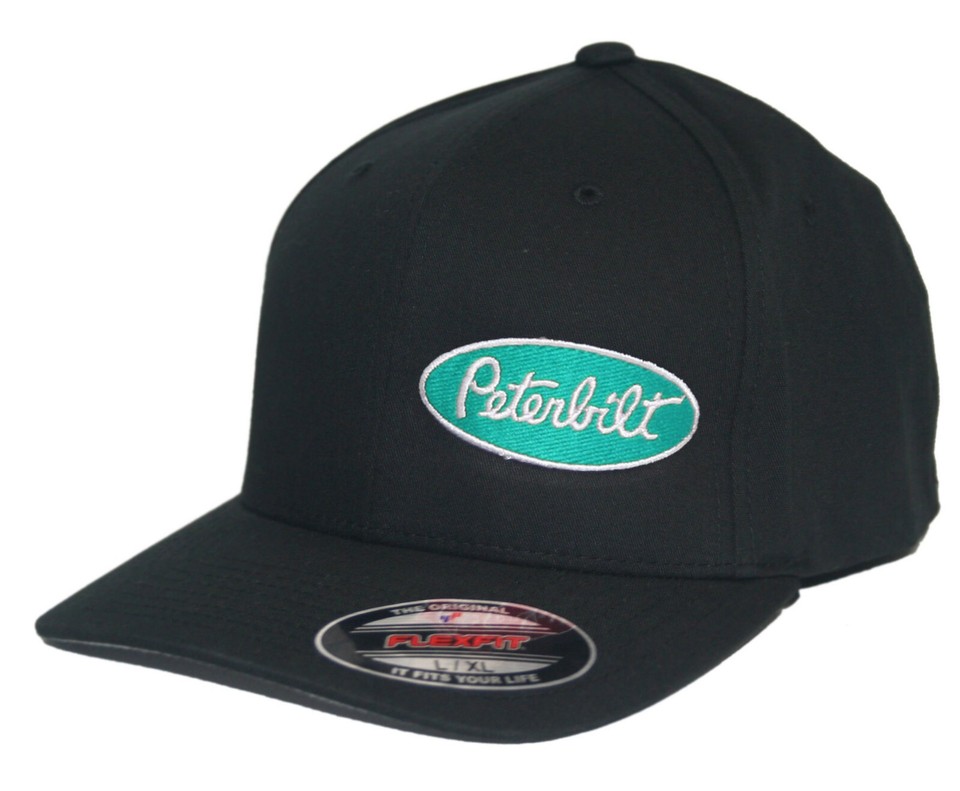 Peterbilt hat cap fitted flexfit curved bill Trucker Truck Rig Diesel ...