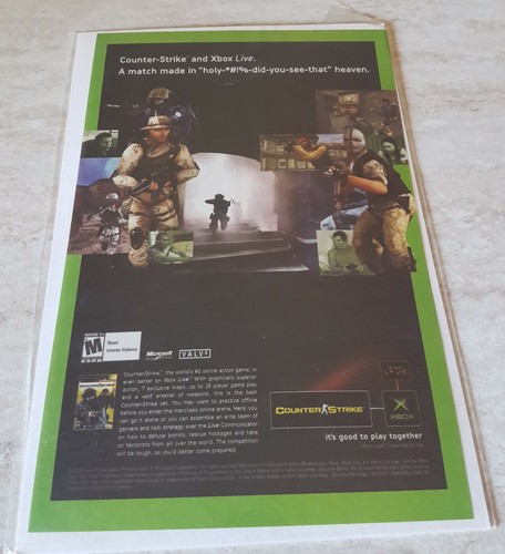 Counter Strike xbox original advertisement poster | eBay
