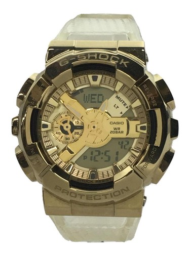 CASIO quartz watch/digital analyzer/rubber/gold/clear/GM-110/CASIO # ...