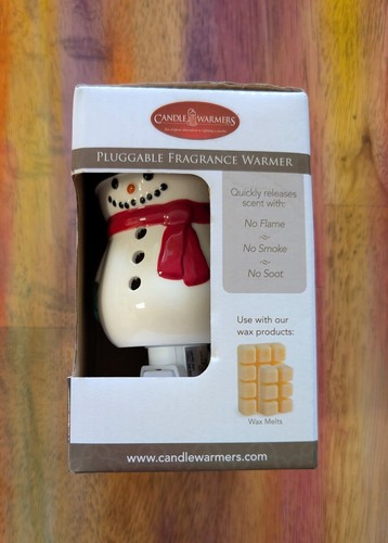 ⭐CANDLE WARMERS PLUGGABLE WALL PLUG IN SNOWMAN FRAGRANCE WARMER BRAND ...
