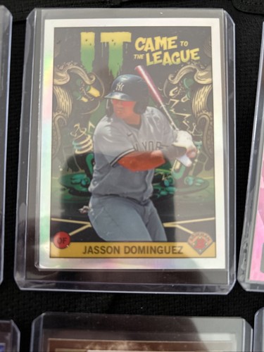 8 Baseball Card Lot - Jason Dominguez, Bryce Harper, C Wong Serial ...