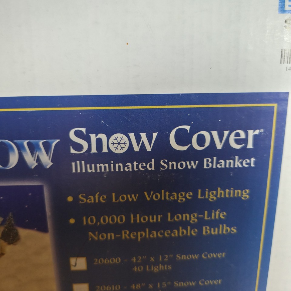 Snow Glow Snow Cover Illuminated Snow Blanket (NEW with 40 Lights) 42 ...
