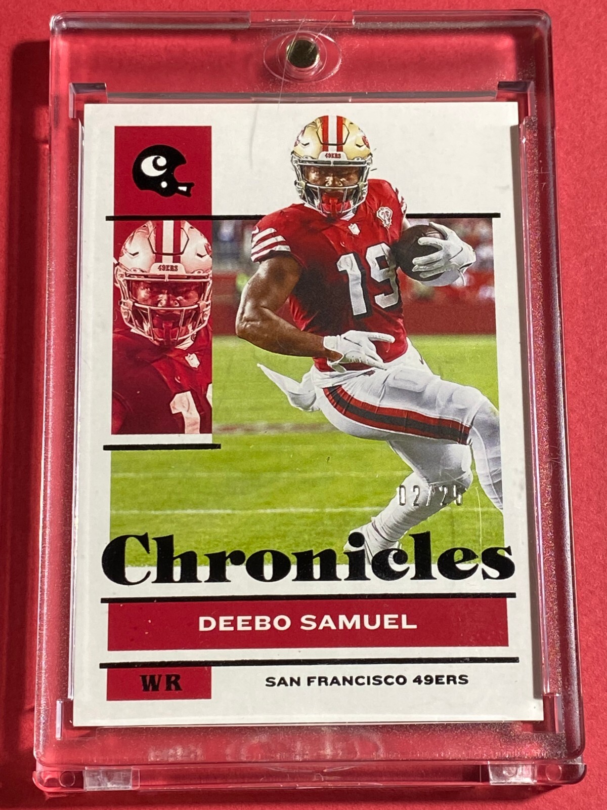 DEEBO SAMUEL 2021 PANINI CHRONICLES #78 RED 02/25 LIMITED EDITION RARE ...