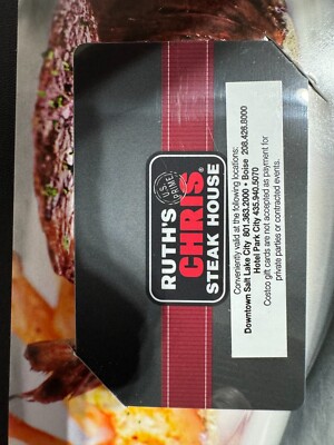 Ruth Chris Steakhouse Gift Card $100, only for specific locations Free ...