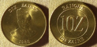 Zaire : 1988 10 Zaires Beautiful BU #19 IR7877 | eBay