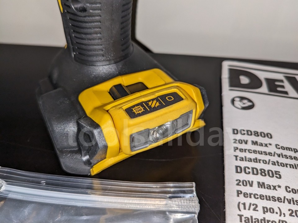 DEWALT DCD805B 20V MAX XR Lithium-ion 1/2" Brushless Compact Hammer ...