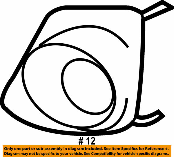 81482-12130 Toyota Cover, fog lamp, lh 8148212130, New Genuine OEM Part ...