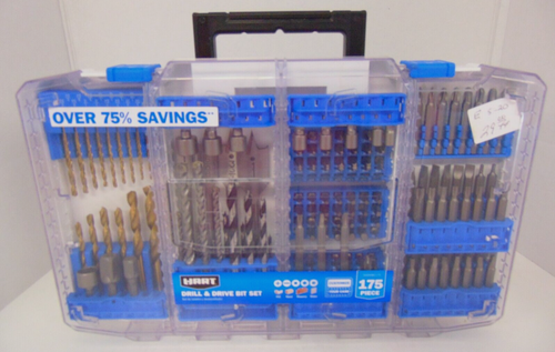 Hart 175 Piece Assorted Drill & Drive Bit Set HADVMC175 Incomplete ...