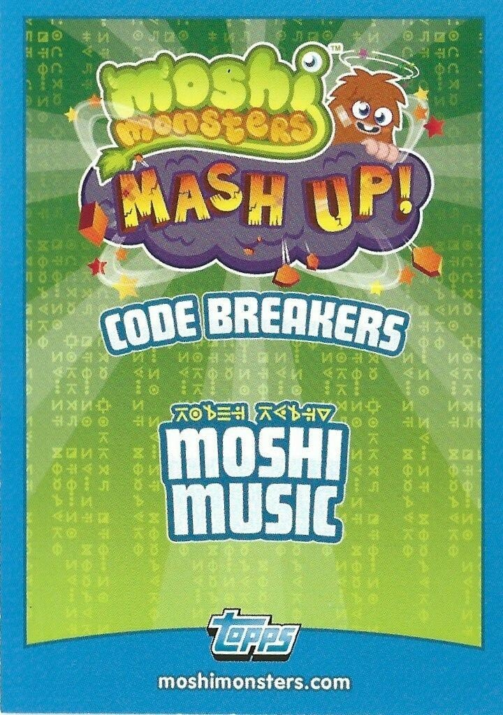 MOSHI MONSTERS MASH UP CODE BREAKERS BOBBY SINGSONG LIMITED EDITION ...