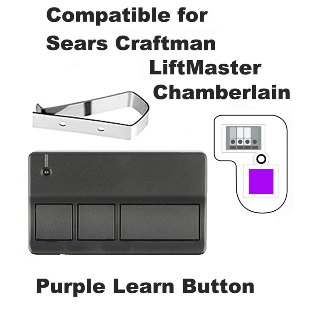 2 For Chamberlain LiftMaster Craftsman Garage Door Opener Remote 355LM ...