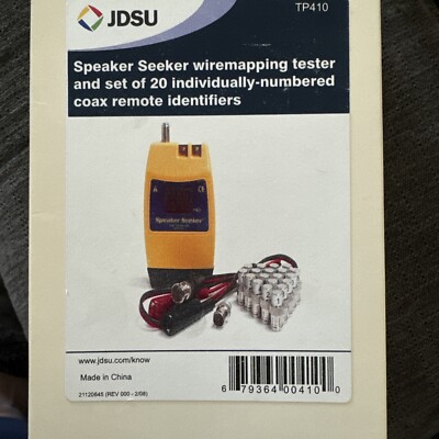 JDSU Test-Um TP400 Speaker Seeker Coaxial 20-Cable/Wire Mapping Tester ...
