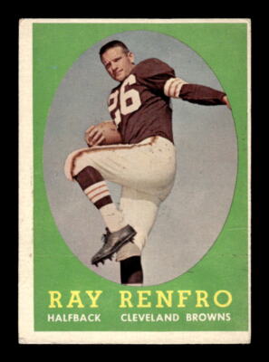 1958 Topps Football #17 Ray Renfro VG WRINKLES Cleveland Browns | eBay