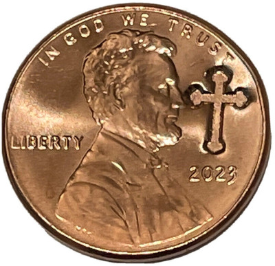 2023 Holy Cross Jesus Easter Lent Pocket Coin Counterstamp Imprint ...