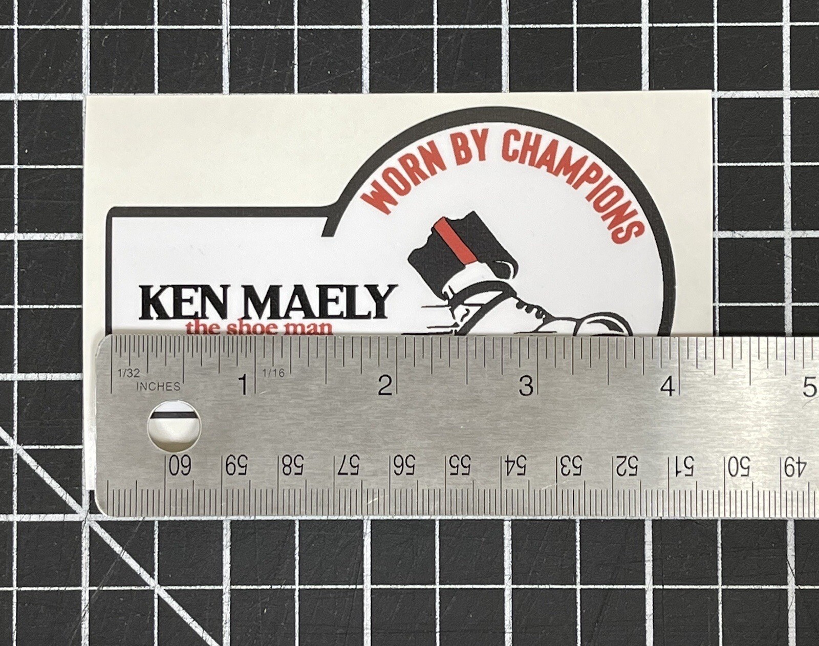 New KEN MAELY Motorcycle Flat Track Racing HOT SHOE STICKER DECAL ...