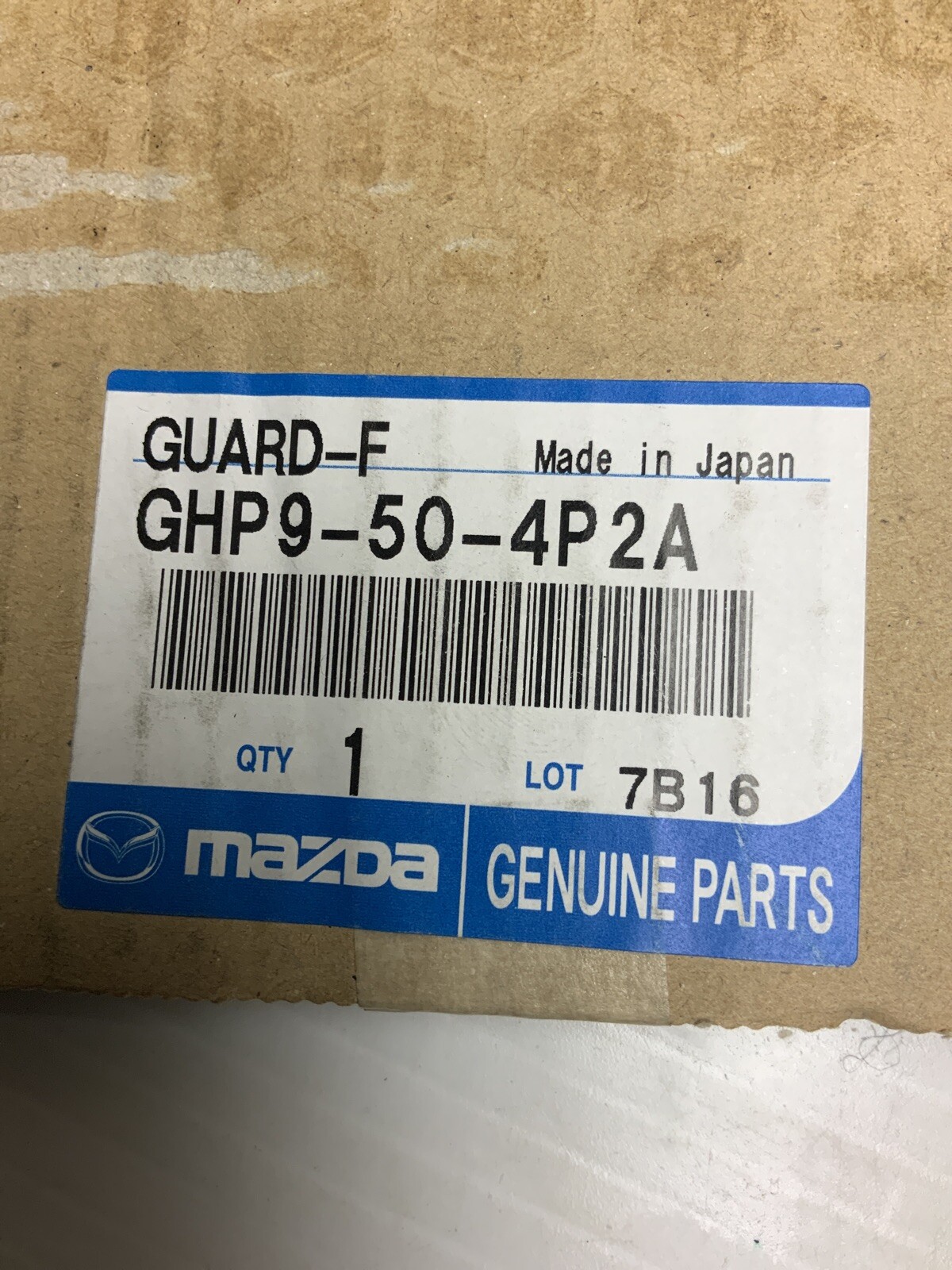 Genuine Mazda Stone Guard GHP9-50-4P2A | eBay