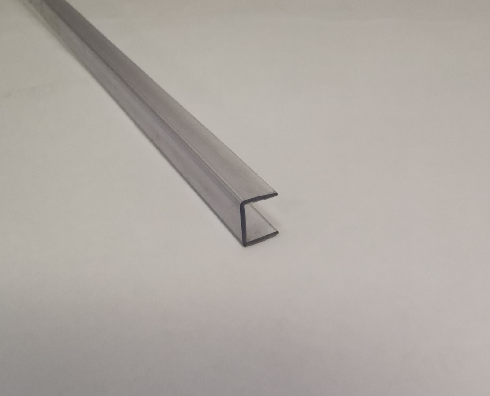 1M / 2M Lengths Clear Transparent PVC Plastic U Channel 10MM 16MM ...