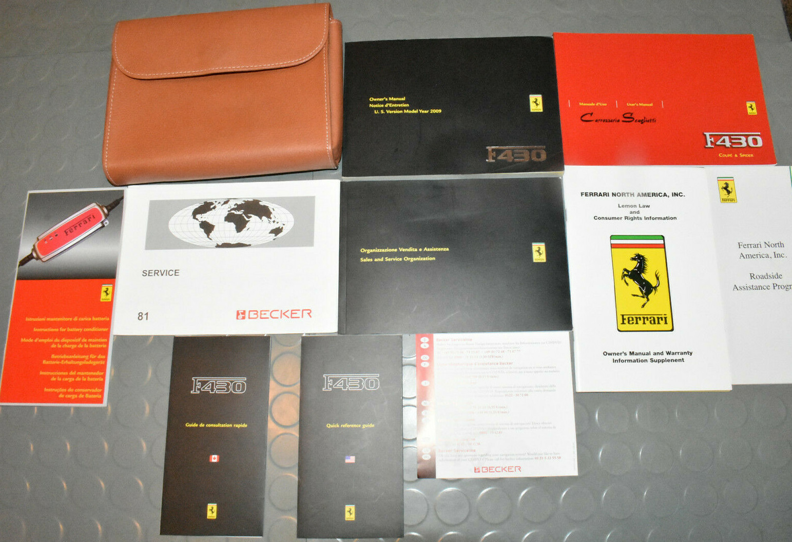 2009 Ferrari F430 F 430 Owners Manual - SET | eBay