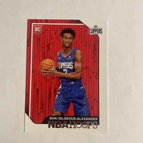 2018-19 Panini NBA Hoops Shai Gilgeous-Alexander #262 Rookie RC OKC ...