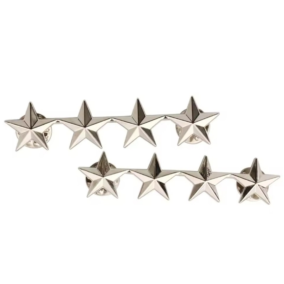 WW2 Pair Of US Army Officer 4 Star General Rank Badges Pin Large – US ...