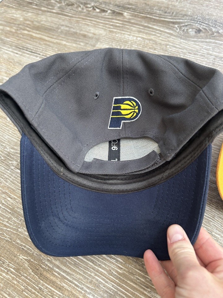 Lot Of 3 Indiana Pacers Retro Adjustable Baseball Hats Basketball ...