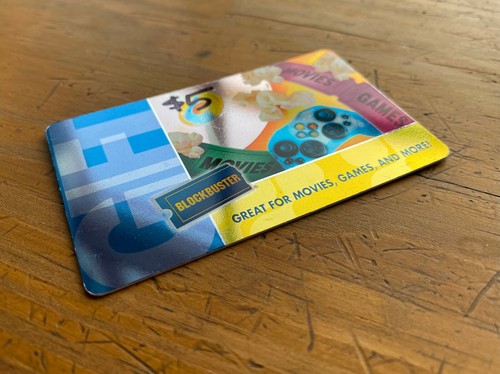 Vintage BLOCKBUSTER Video Store 2004 Gift Card - NO value | eBay