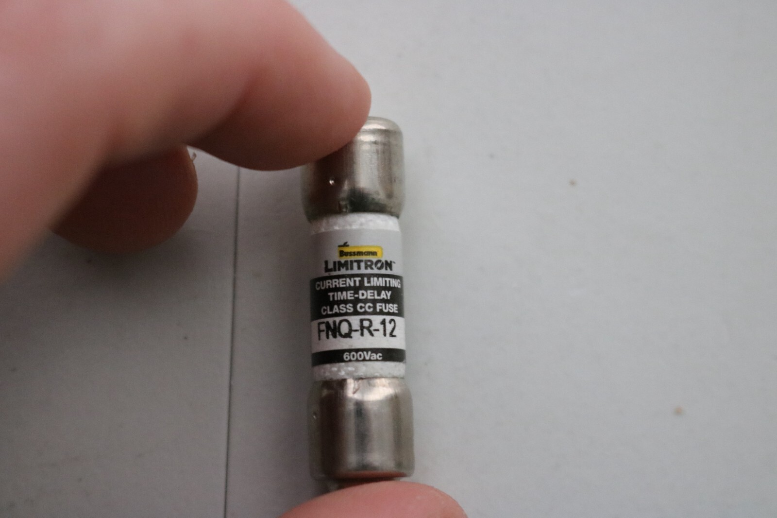 (Lot of 2) Eaton Bussmann FNQ-R-12 & LP-CC-12 Class CC 12A 600VAC ...