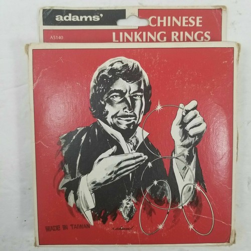 Adams' Chinese Linking Rings - Magic Trick Skill Illusionist - VINTAGE ...